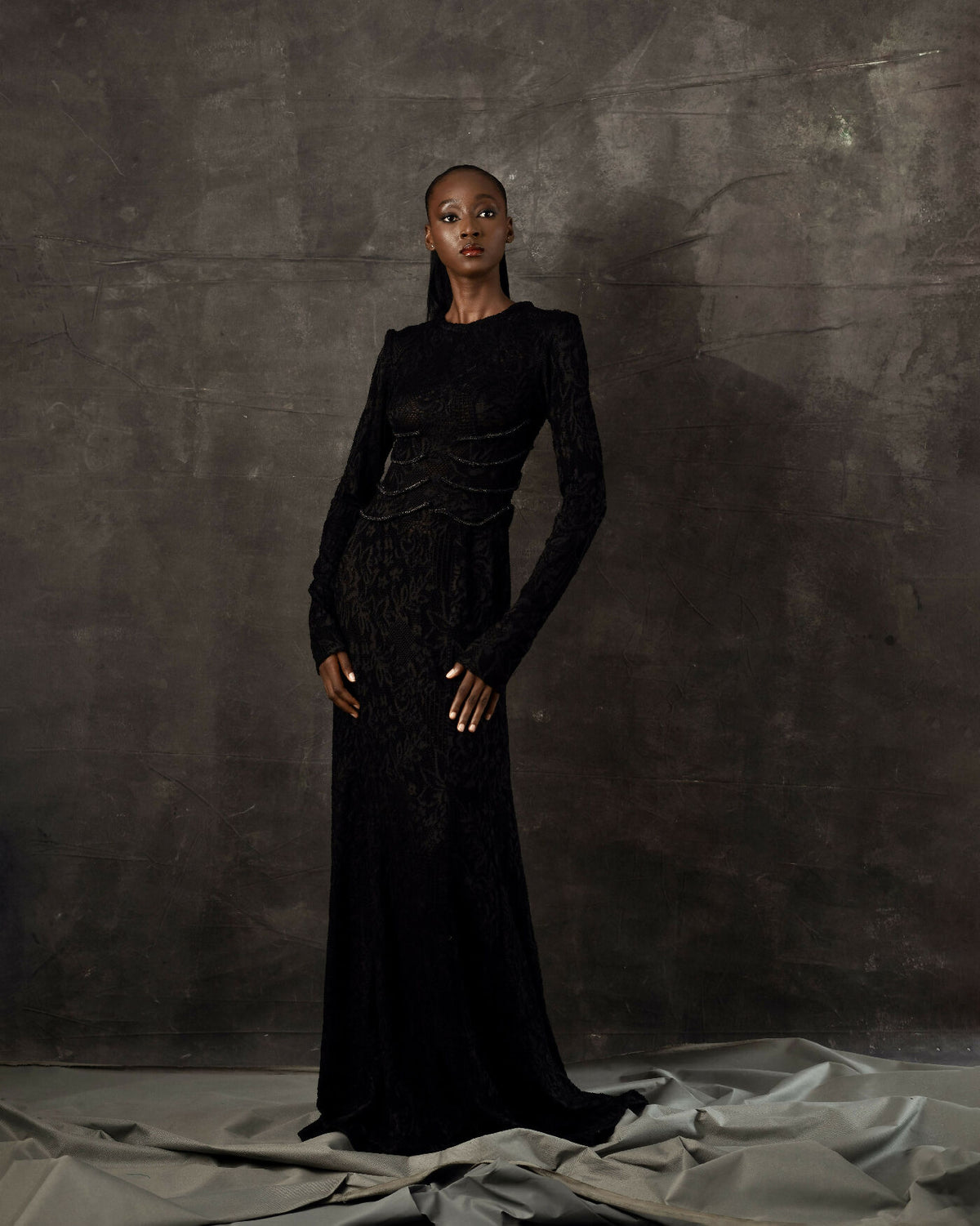 Black Lace Dress with Deep Backline | NOT JUST A LABEL