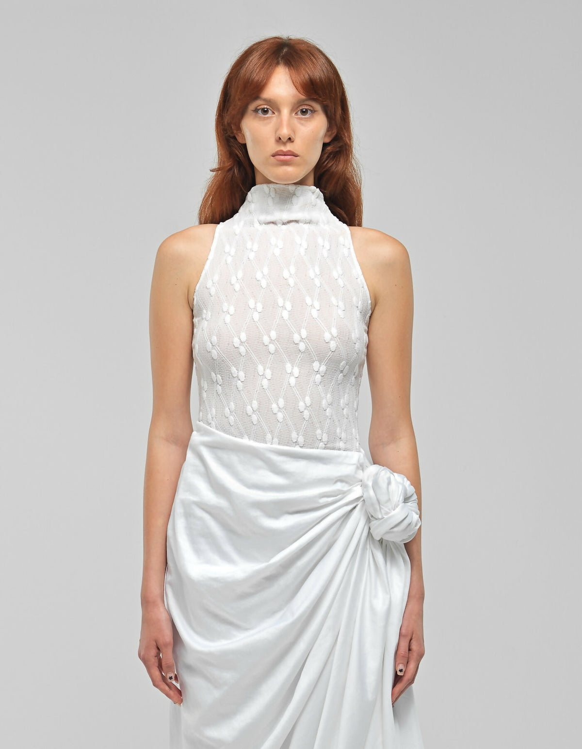 Luella White Knit Halter Top | NOT JUST A LABEL