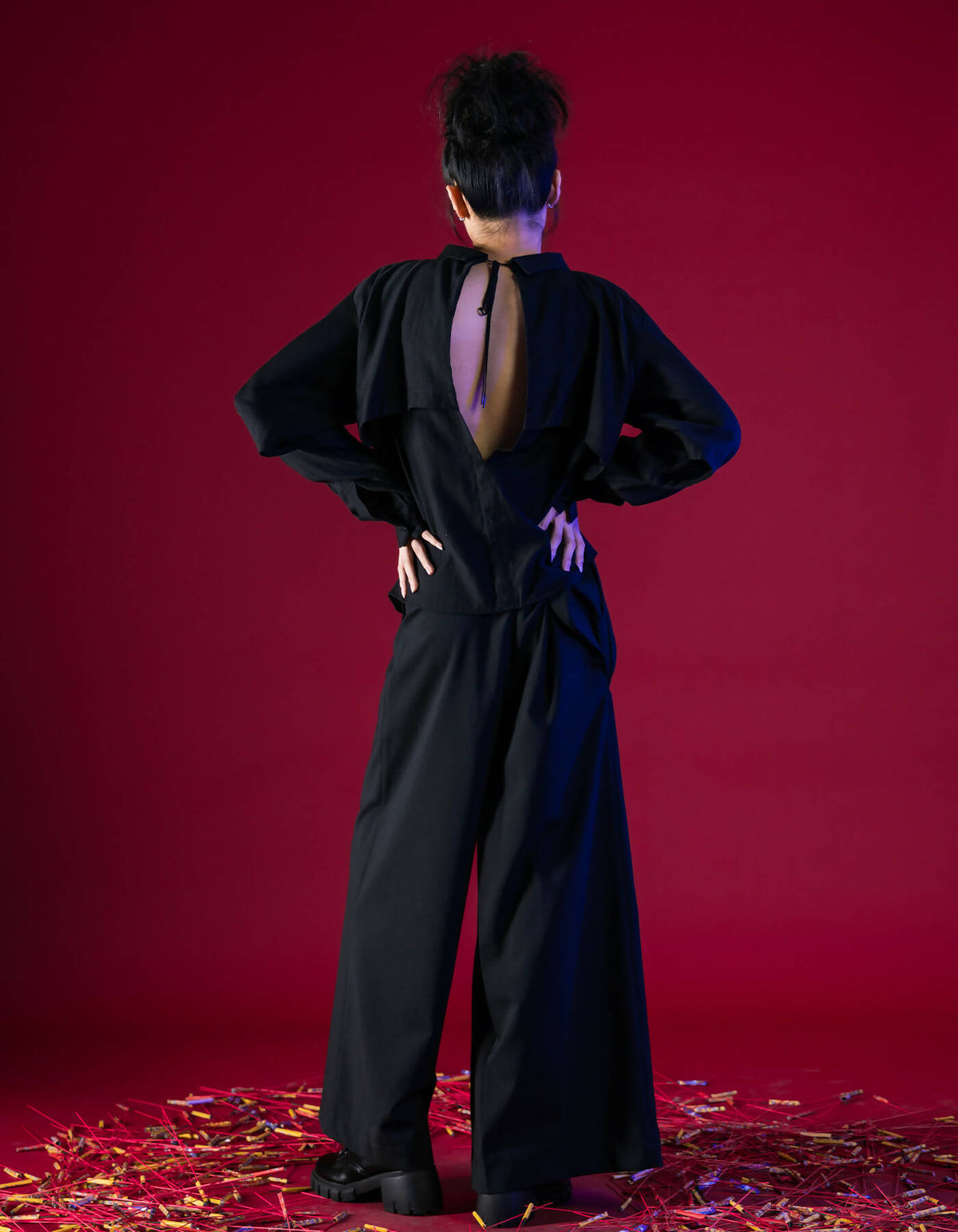 Deconstructed Back-Hallowed Shirt | NOT JUST A LABEL